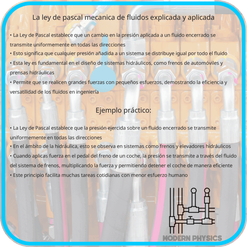 La Ley de Pascal | Mecánica de Fluidos Explicada y Aplicada